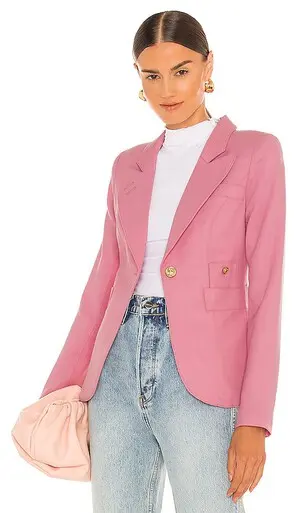 Smythe Classic Duchess Single-breasted Blazer - Rethink Pink