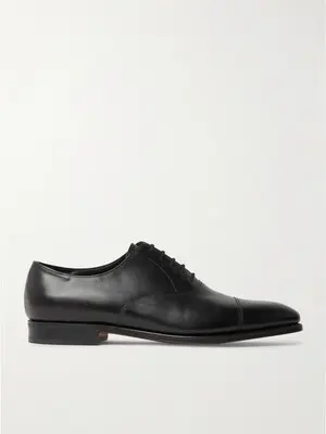John Lobb City Ii Leather Oxford Shoes - Black