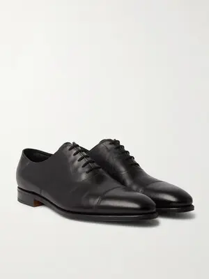 John Lobb City Ii Leather Oxford Shoes - Black