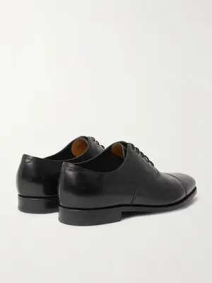 John Lobb City Ii Leather Oxford Shoes - Black