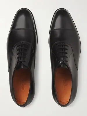 John Lobb City Ii Leather Oxford Shoes - Black