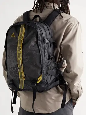 Nike Karst Webbing-trimmed Printed Ripstop Backpack