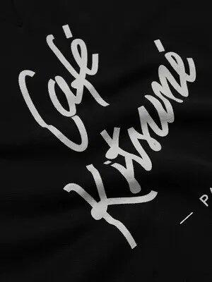 CAFÉ KITSUNÉ Logo-print Cotton-jersey Sweatshirt