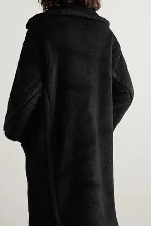 Max Mara Tedgirl Alpaca, Wool And Silk-blend Coat - Black