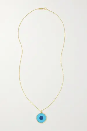 JENNIFER MEYER Large Evil Eye 18-karat Multi-stone Necklace