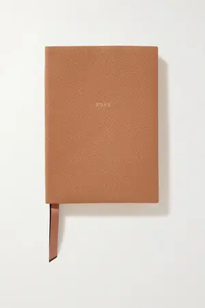 Smythson Soho 2022 Textured-leather Diary - Brown