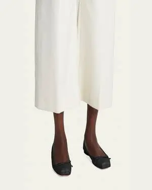 CHRISTIAN LOUBOUTIN Mamadrague Napa Ballerina Flats - Black