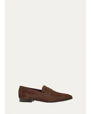 BOUGEOTTE Bougeotte Coffee Suede Flat Loafers Brown Cof