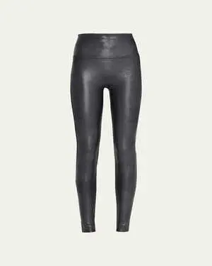 Spanx Ready-to-wow Faux-leather Leggings - Black