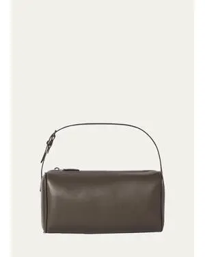 THE ROW THE ROW 90s Lambskin Shoulder Bag Dark Brown