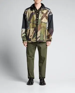 Sacai X Kaws Camo Hooded Jacket - Camouflage | Editorialist