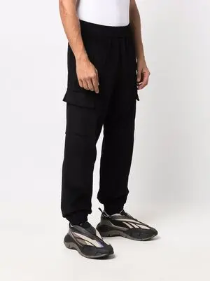 COUNTY OF MILAN Cross Corduroy Track Pants - Black