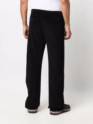 COUNTY OF MILAN Corduroy Embroidered Logo Trousers
