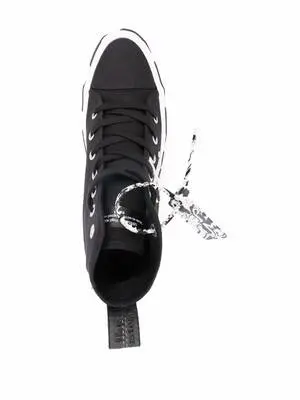 Off-White Vulcanized Mid-top Sneakers - Black