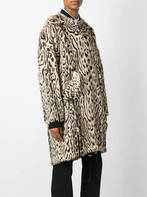 Giambattista Valli Animal Print Wool Coat