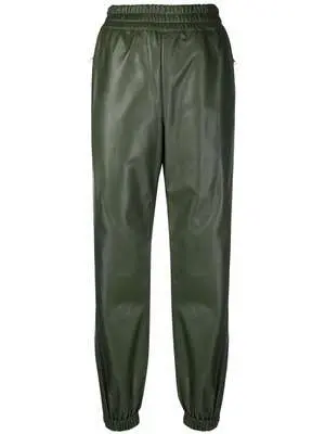 Alexander McQueen Elasticated Leather Joggers