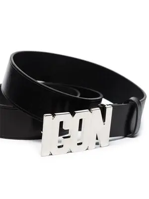 Dsquared2 Icon Plaque Leather Belt