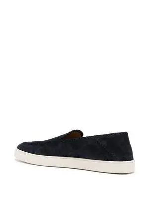 Giorgio Armani Suede Slip-on Sneakers - Blue
