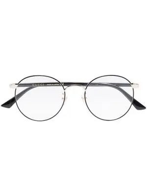 Gucci Oval Frame Glasses - Black