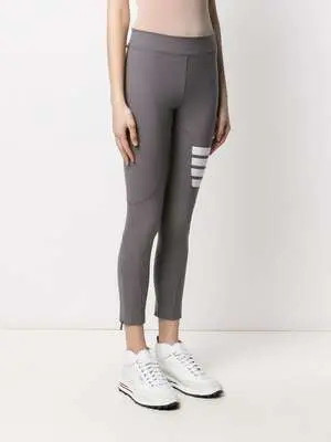 Thom Browne 4-bar Compression Leggings - Grey