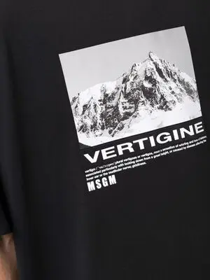 MSGM Vertigine Graphic-print T-shirt