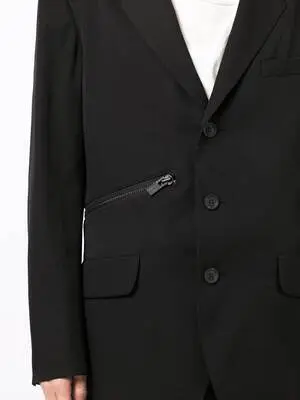 Yohji Yamamoto Zip-detail Cotton Blazer