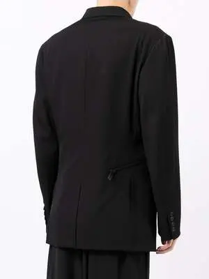 Yohji Yamamoto Zip-detail Cotton Blazer