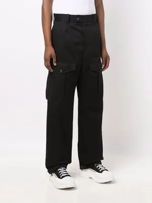 Alexander McQueen Flap-pocket Cotton Trousers
