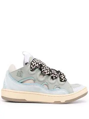 LANVIN Curb Lace-up Sneakers - Blue