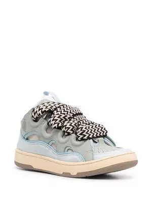 LANVIN Curb Lace-up Sneakers - Blue
