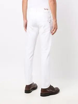 DONDUP High-rise Slim Fit Jeans - White