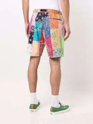 Readymade Patchwork Bandana Print Shorts - Neutrals