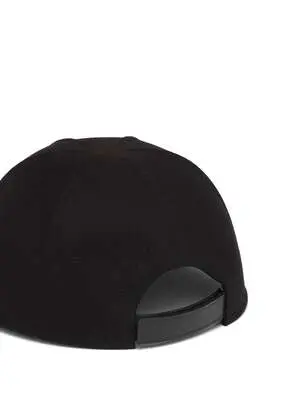 Prada Wool-felt Baseball Cap - Black