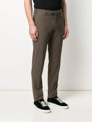 Incotex Tailored Straight Leg Trousers - Brown