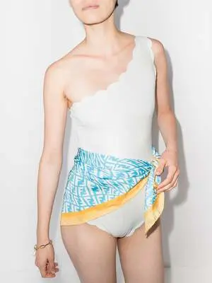 Marysia Santa Barbara One-shoulder Swimsuit - White