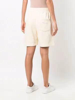 Nanushka Embroidered Logo Organic Cotton Shorts