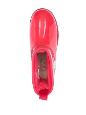 UGG Logo Print Vinyl Boots