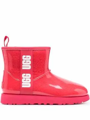 UGG Logo Print Vinyl Boots