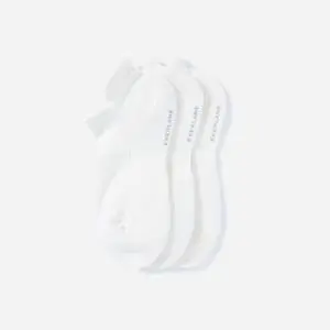 Everlane Organic Cotton Ankle Sock 3-Pack White