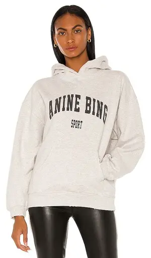 ANINE BING Sport Harvey Sweatshirt - Heather Grey