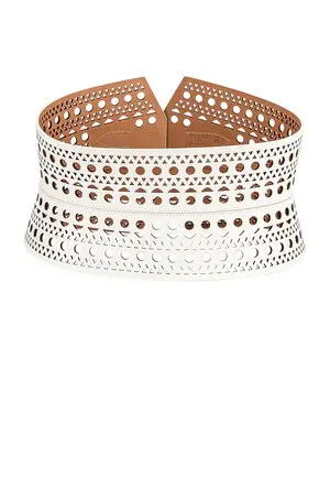Alaïa Double Buckle Vienne Motif Belt