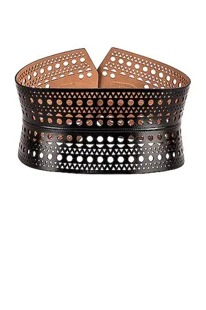 Alaïa Alaïa Double Buckle Belt Noir