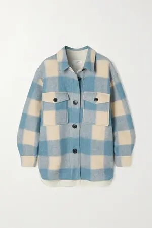 Isabel Marant Harveli Checked Flannel Jacket