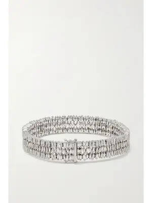 SUZANNE KALAN 18-karat Diamond Bracelet - Silver