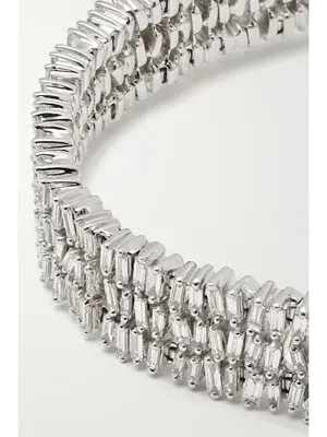 SUZANNE KALAN 18-karat Diamond Bracelet - Silver