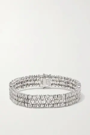 SUZANNE KALAN Suzanne Kalan 18-karat White Gold Diamond Bracelet White Gold