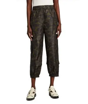 Tibi Tech Camouflage Pull-On Joggers - Army Green