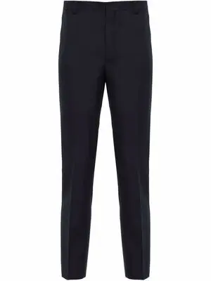 Prada Pressed-crease Tailored Trousers - Blue