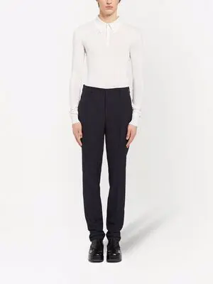 Prada Pressed-crease Tailored Trousers - Blue