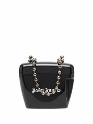 Palm Angels Logo-print Mini Padlock Bag